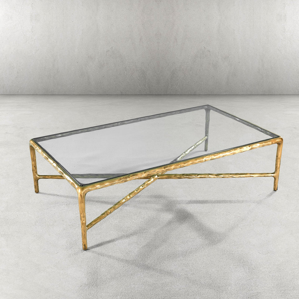 Thaddeus Rectangle Glass Coffee Table – Scuethyee