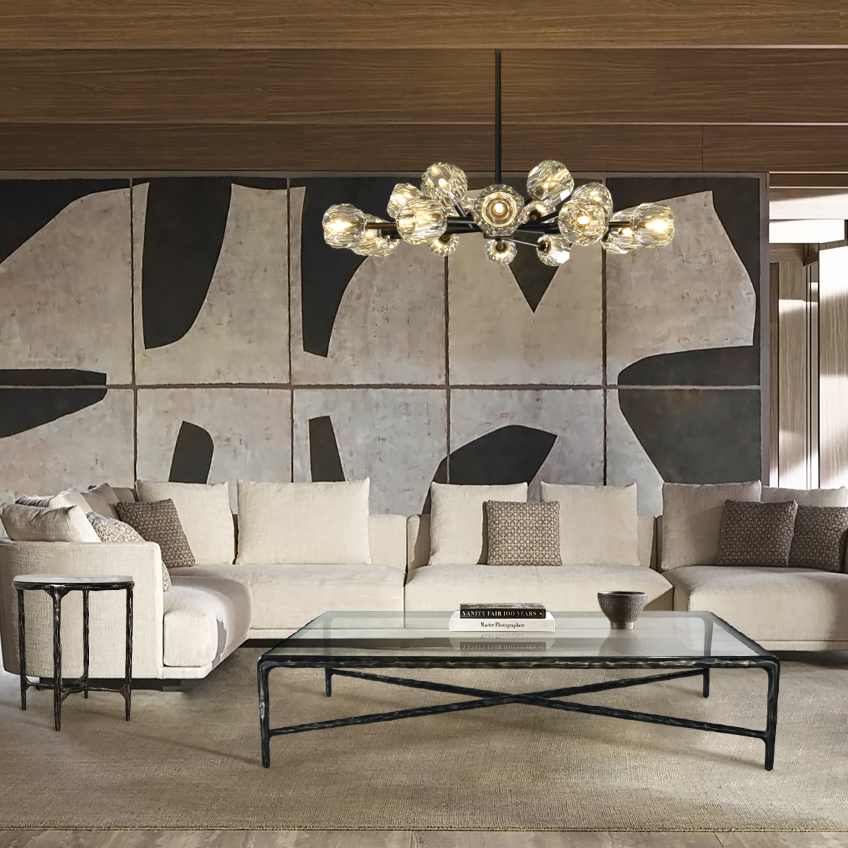 Thaddeus Rectangle Glass Coffee Table – Scuethyee