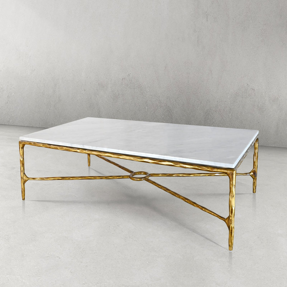 Thaddeus Rectangle Marble Coffee Table – Scuethyee