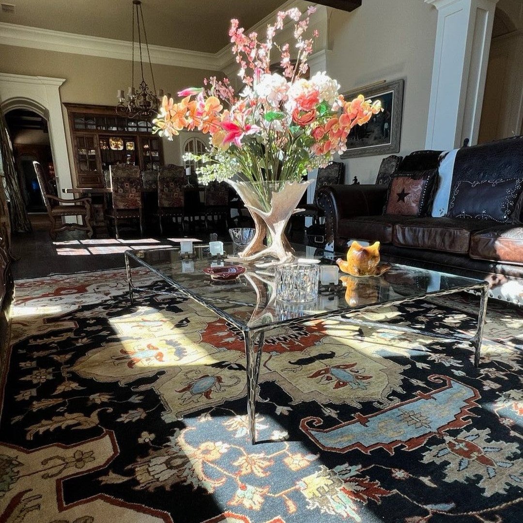 Thaddeus Rectangle Glass Coffee Table – Scuethyee