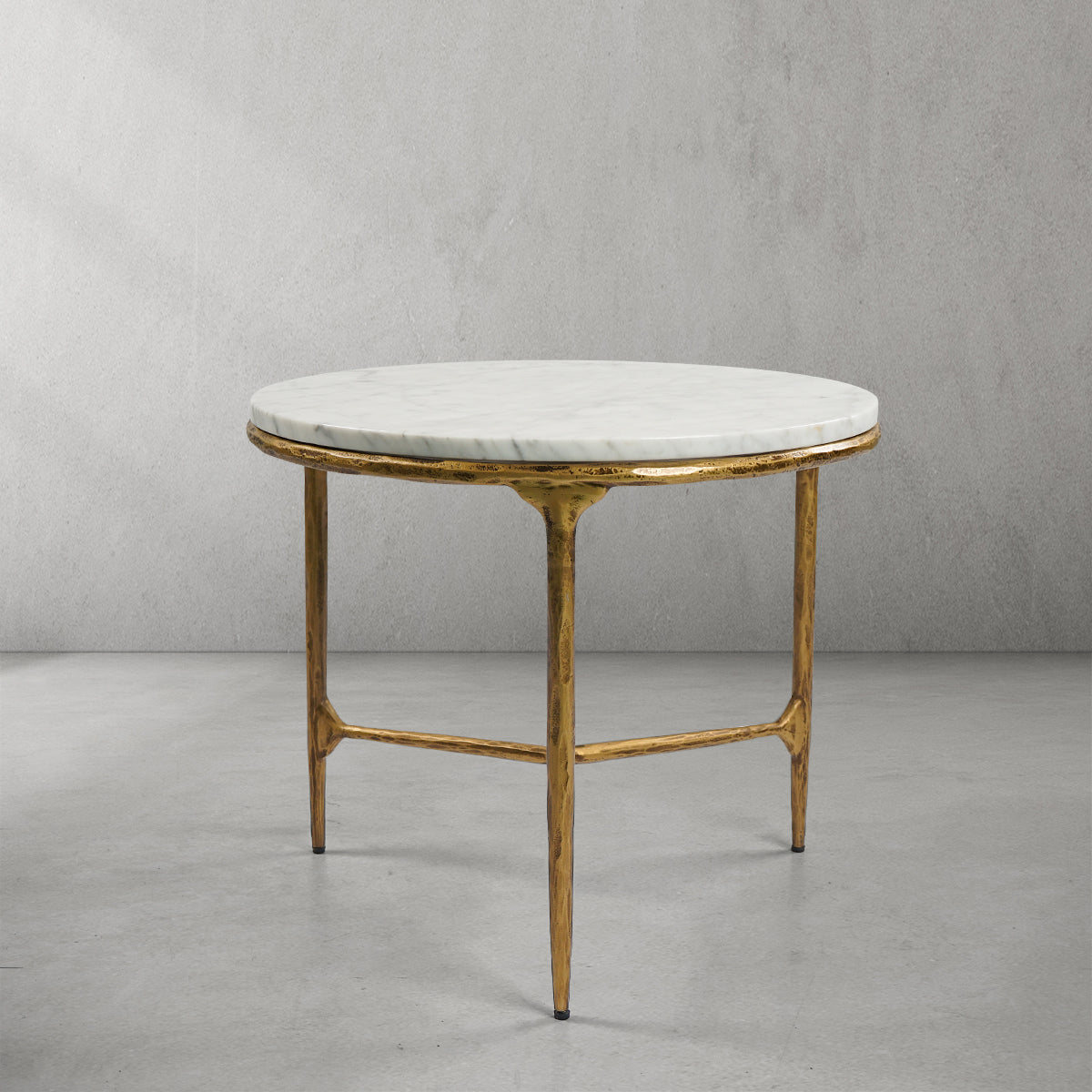 Thaddeus Marble Round Side Table 3 Leg 24"D – Scuethyee